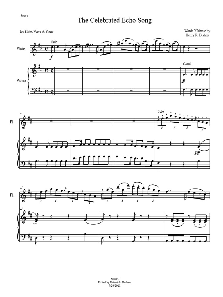 Echo_song (1) | PDF | Musical Forms | Musical Compositions