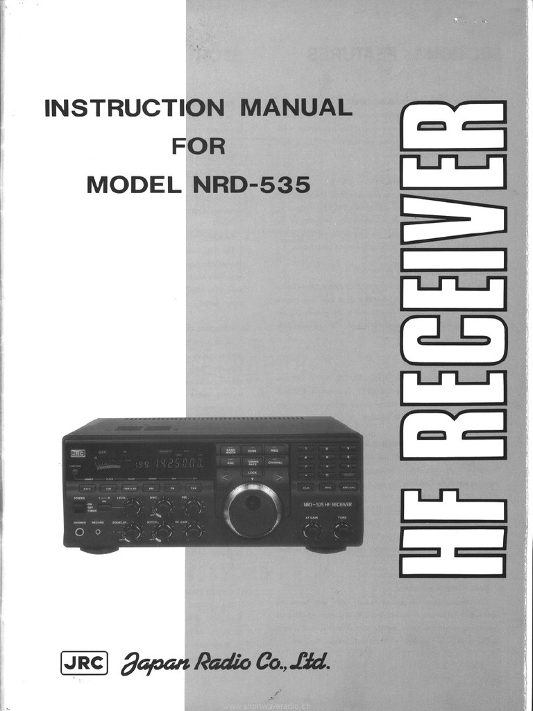 JRC NRD 535 Operating Instructions | PDF