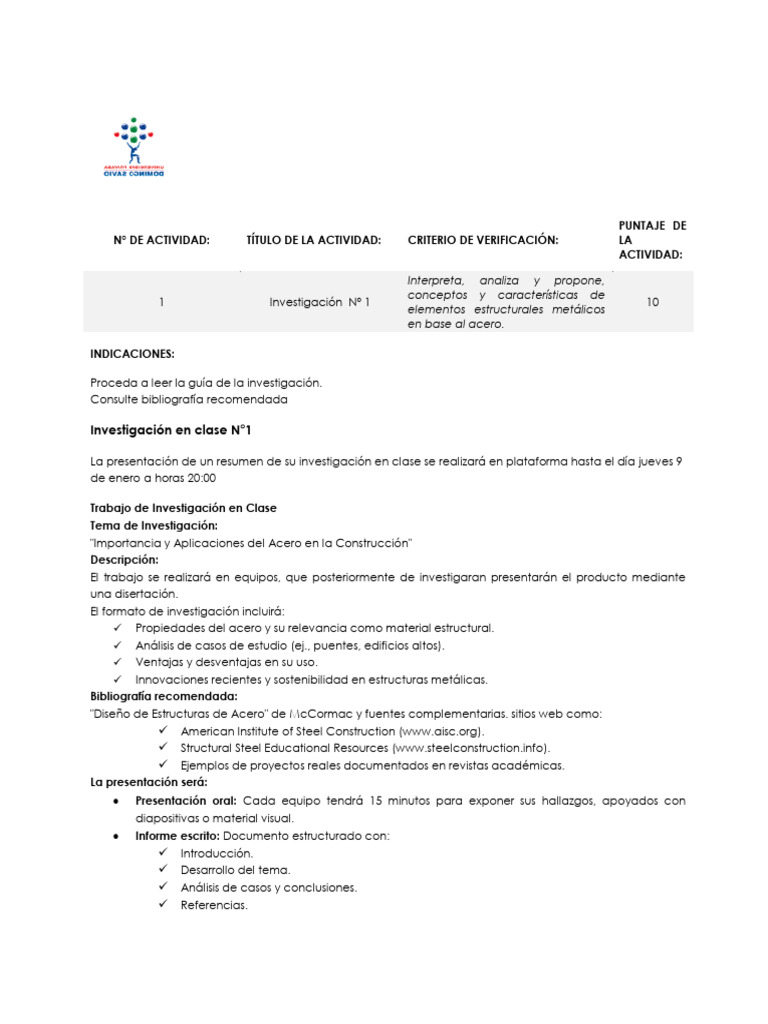 Actividad N°1 INV | PDF