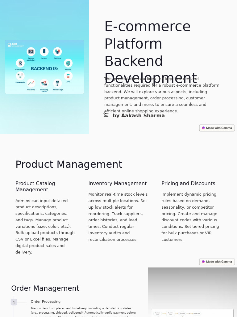 E Commerce Platform Backend Development | PDF | Search Engine ...