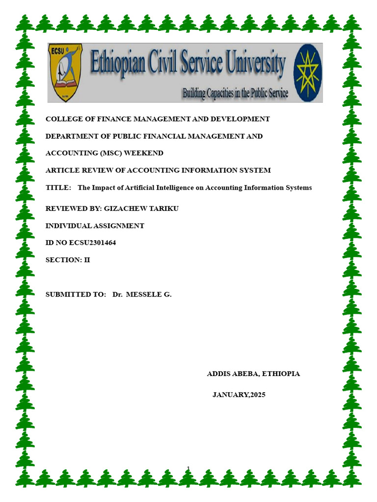 Gizachew Individual Assignment of AIS | PDF | Artificial Intelligence | Intelligence (AI ...