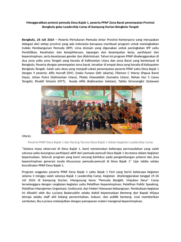 News Release Leadership Champ PPAP | PDF