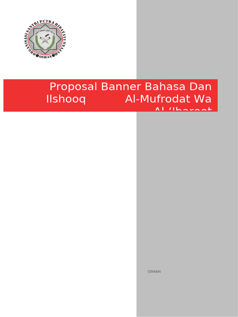 Program Banner Bahasa untuk Santri | PDF