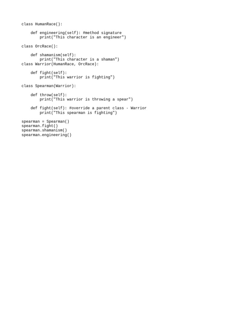 Inheritance - Multilevel + Override | PDF