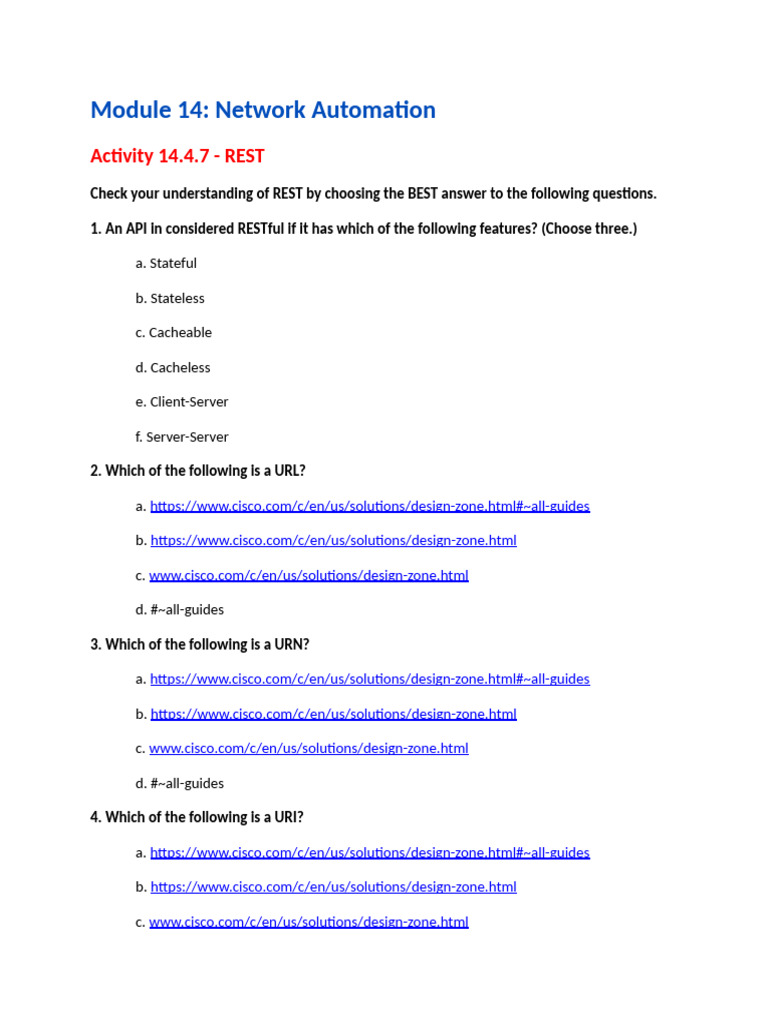 ENSA - Module 14 - 14.4.7 | PDF