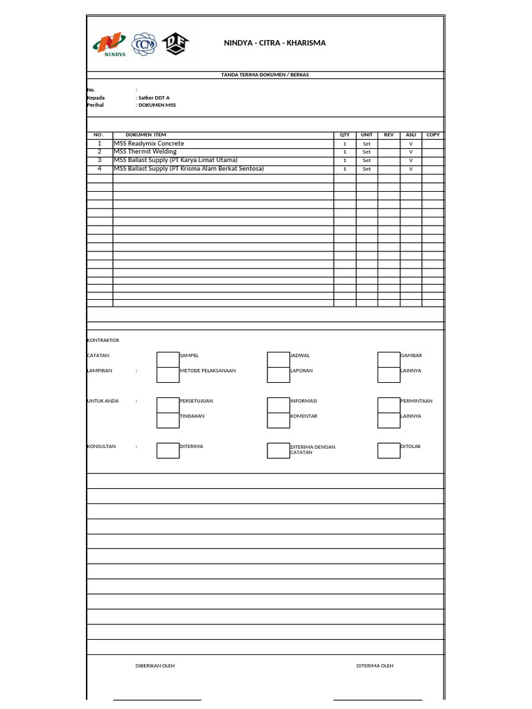 Mss Transmital Note (New) | PDF