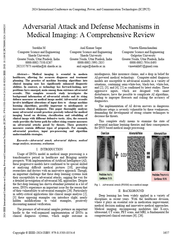 Adversarial_Attack_and_Defense_Mechanisms_in_Medical_Imaging_A_Comprehensive_Review | PDF | Deep ...