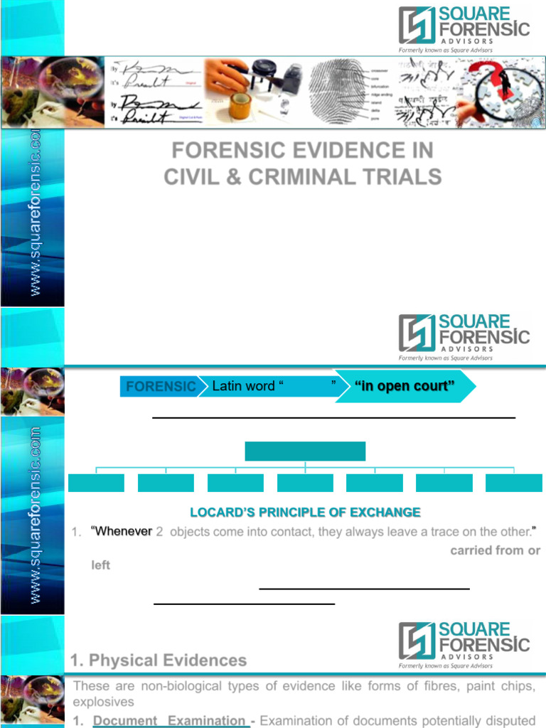 3.forensic Evidence in Civil & Criminal Trials | PDF | Forensic Science ...