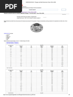 Flanges - ASME - ANSI B16.5 Flanges and Bolt Dimensions - Class 150 To 2500 | PDF | Pipe (Fluid ...