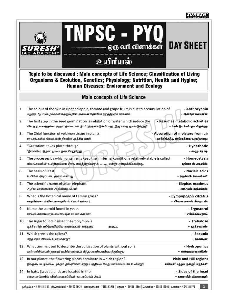 Biology Pyq Suresh | PDF