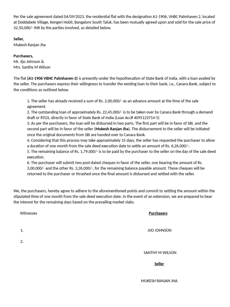 Agreement Draft | PDF | Private Law | Banking