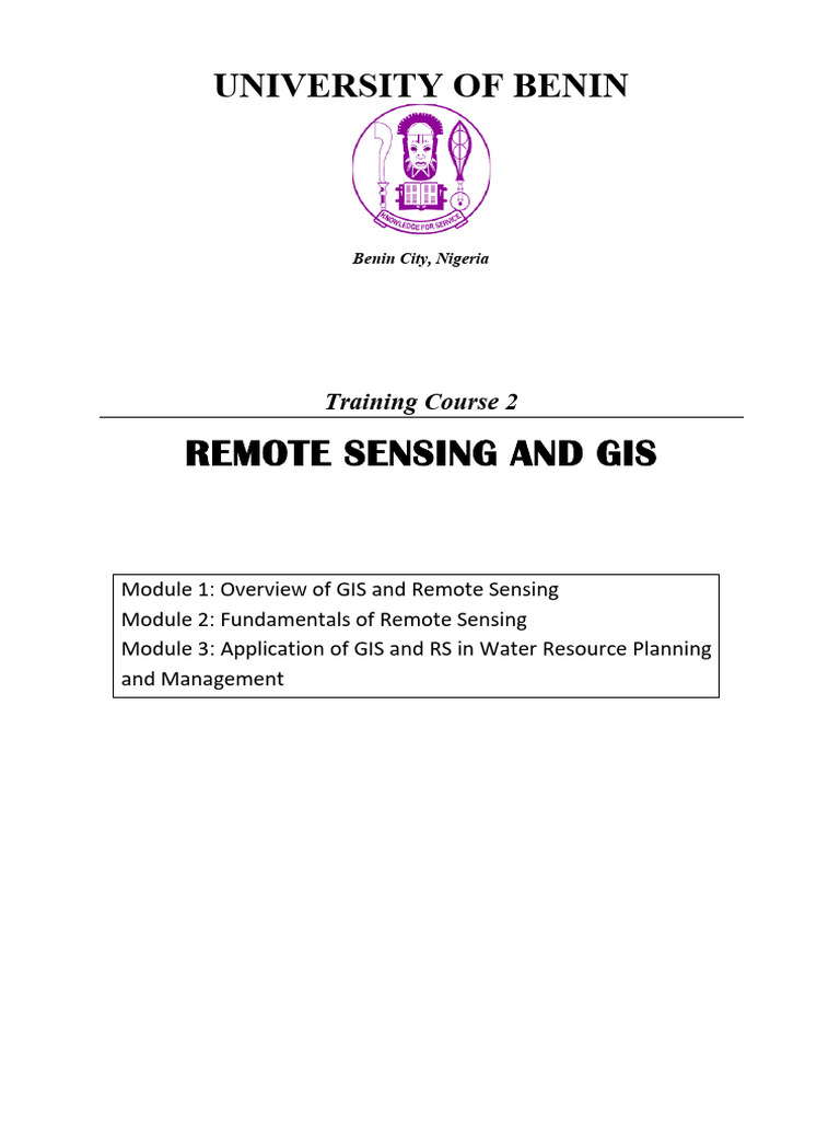 Remote Sensing and GIS | PDF | Geographic Information System | World ...