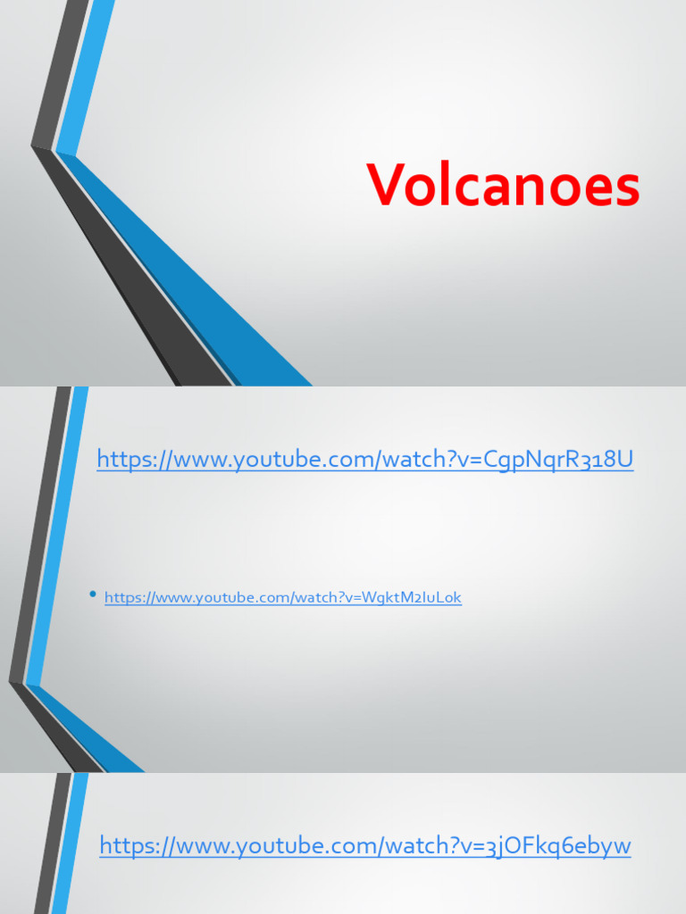 4.2 Volcanoes | PDF | Volcano | Lava