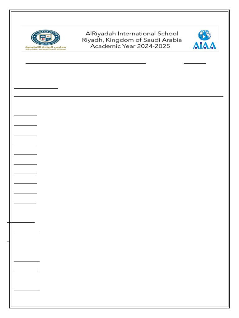 2nd Term Grade 6 Final Social Revision Worksheet AK | PDF | Agriculture | Oil