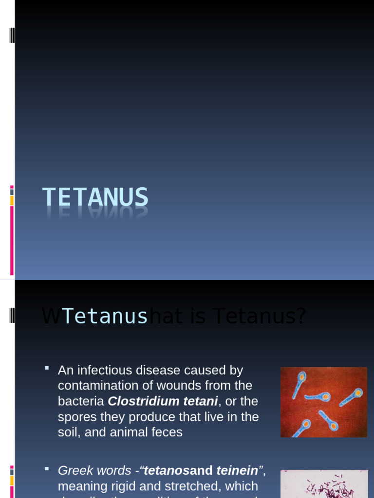 Tetanus | PDF | Medical Specialties | Immunology