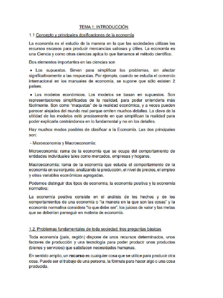Tema 1 Econo | PDF
