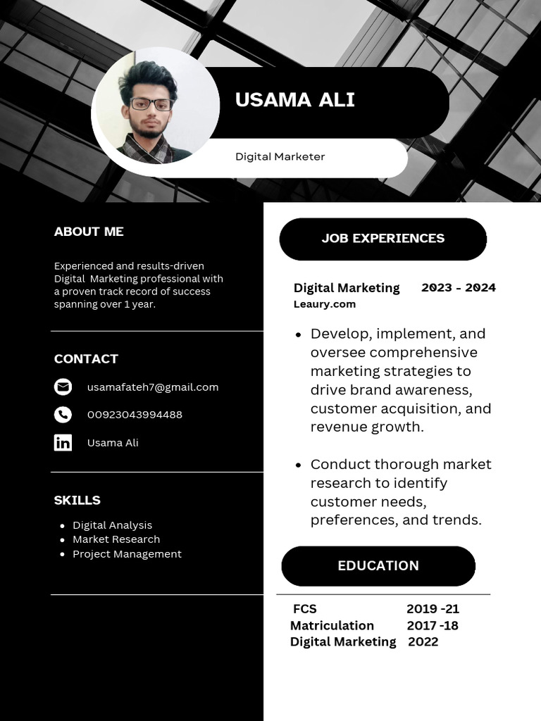 CV Usama Ali | PDF