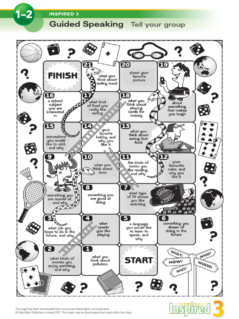 Guided Speaking Activity Sheet | PDF