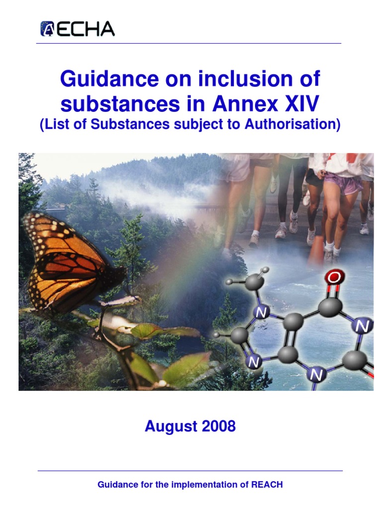 Guidance On Inclusion of Substances in Annex XIV | PDF