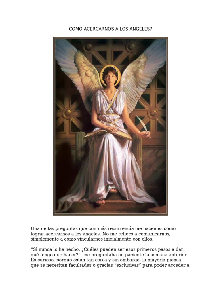 Como Acercarnos A Los Angeles | PDF | Amor | Ángel guardian