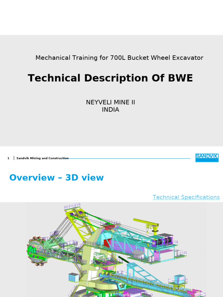 Technical Description of BWE.L&T | PDF | Bearing (Mechanical) | Crane (Machine)