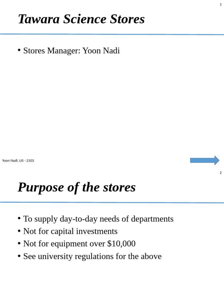 Tawara Science Stores | PDF