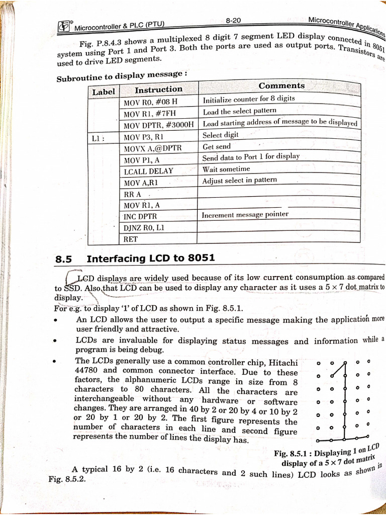 LCD To 8051 Microcontroller | PDF