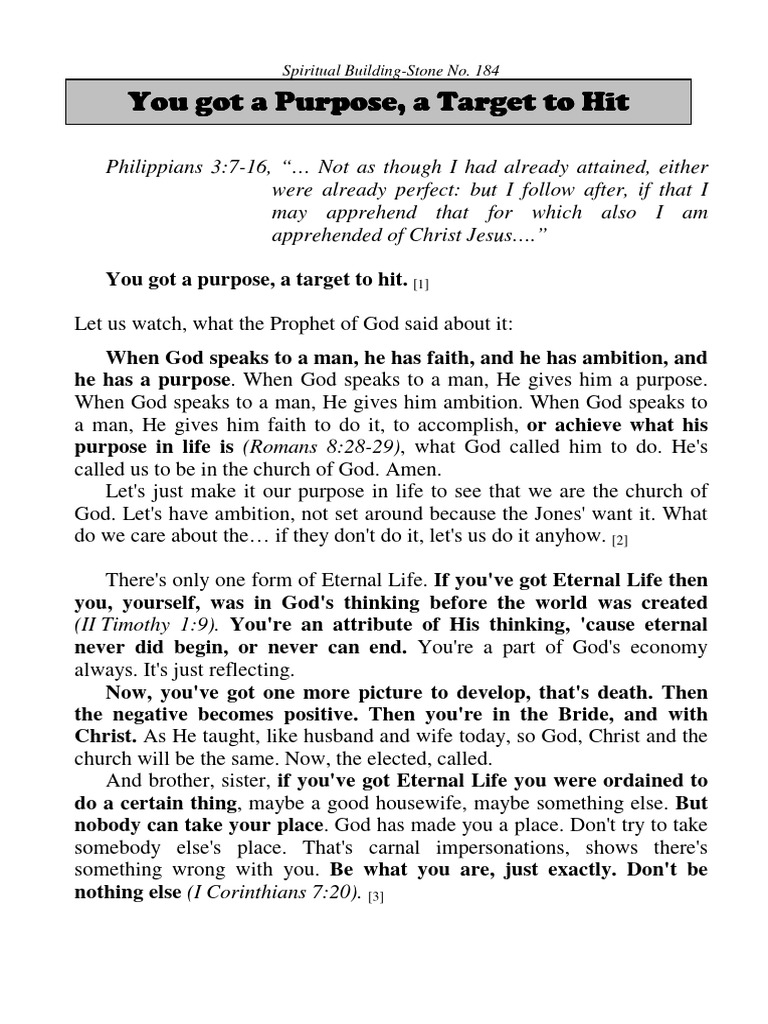 Sbs - 184 - EN You Got A Purpose, A Target To Hit | PDF | Noah | Salvation