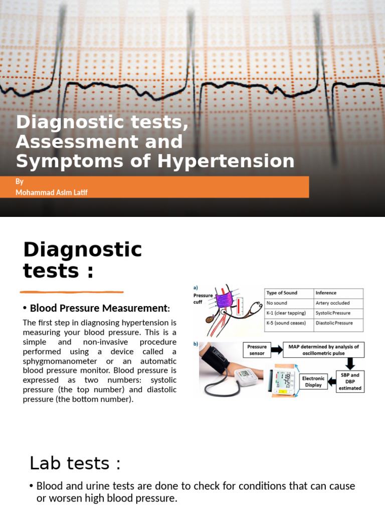 Diagnostic Tests, Assessment and Symptoms of Hypertension | PDF ...