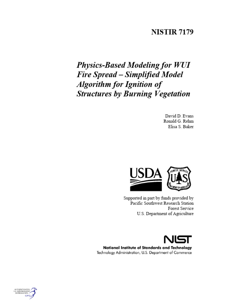 Physics-Based Modeling For WUI Fire Spread - Simplified | PDF | Fires ...