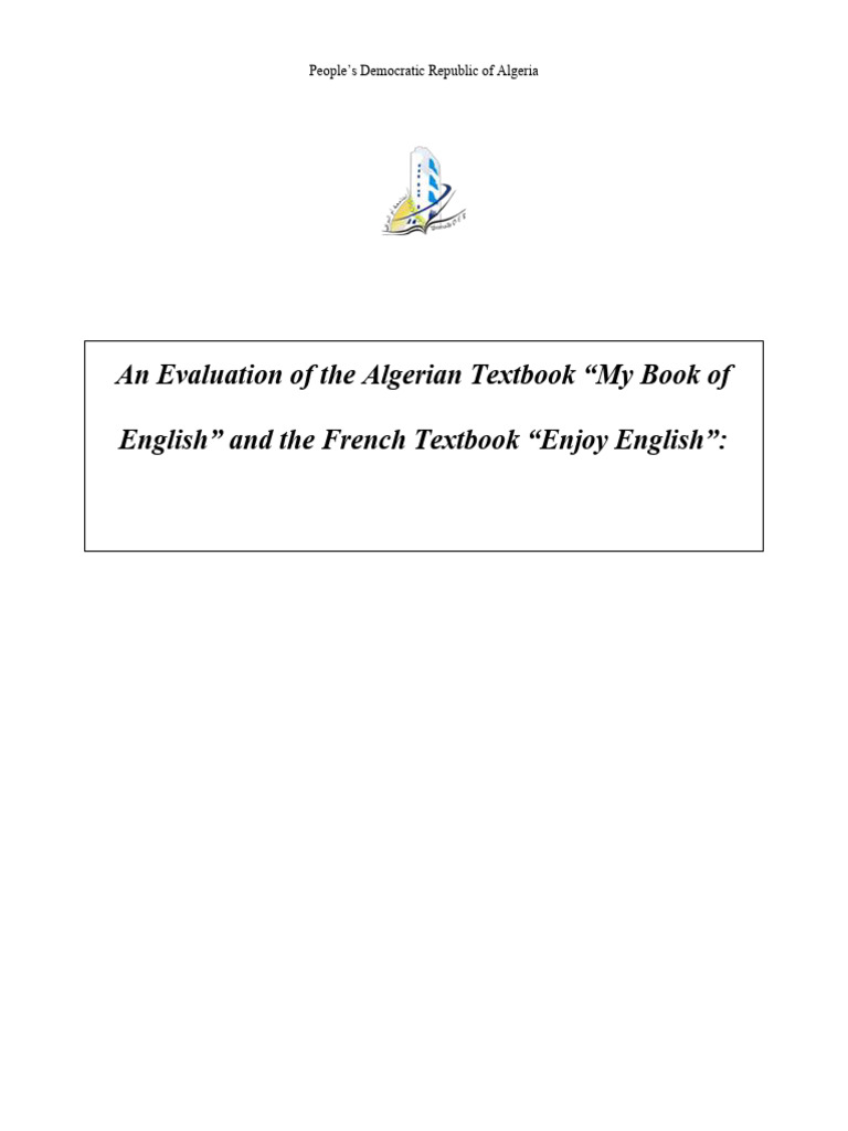 An Evaluation of Second Year Middle School English Textbook 2 | PDF ...
