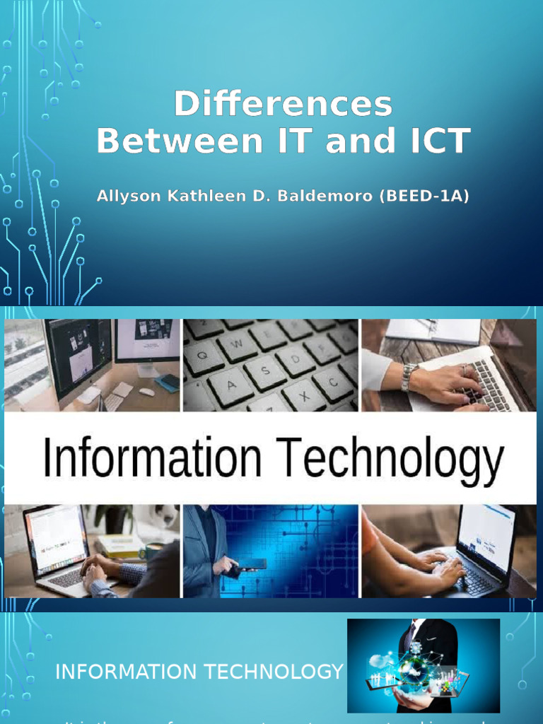 IT vs. ICT: Key Differences Explained | PDF | Information And ...