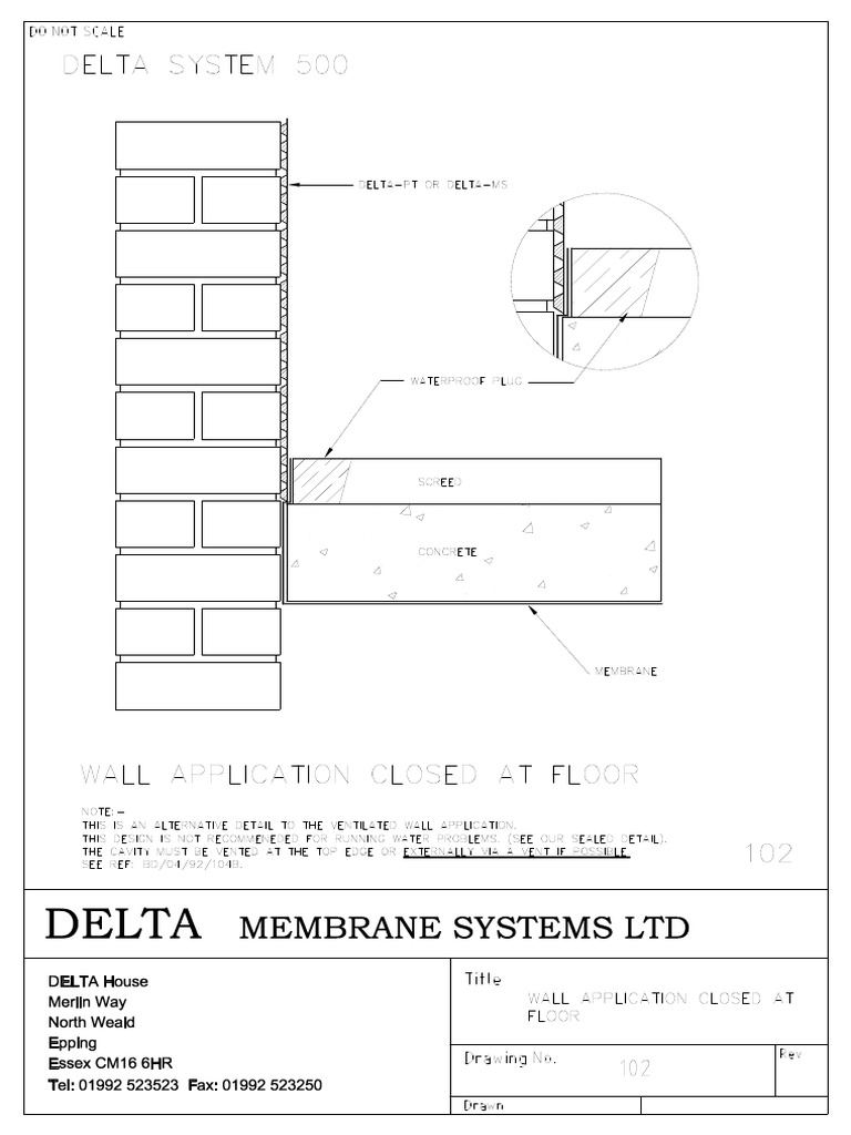 Delta System Showing CDM Fixed To Wall | PDF