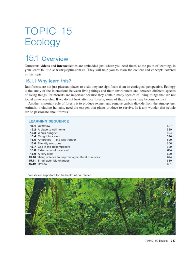 Ecology- Chapter 15 | PDF | Food Web | Ecosystem