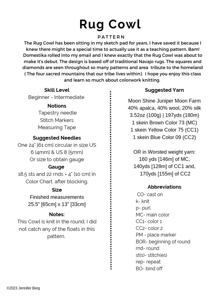 U2 01 Chart and Pattern | PDF | Knitting | Crafts