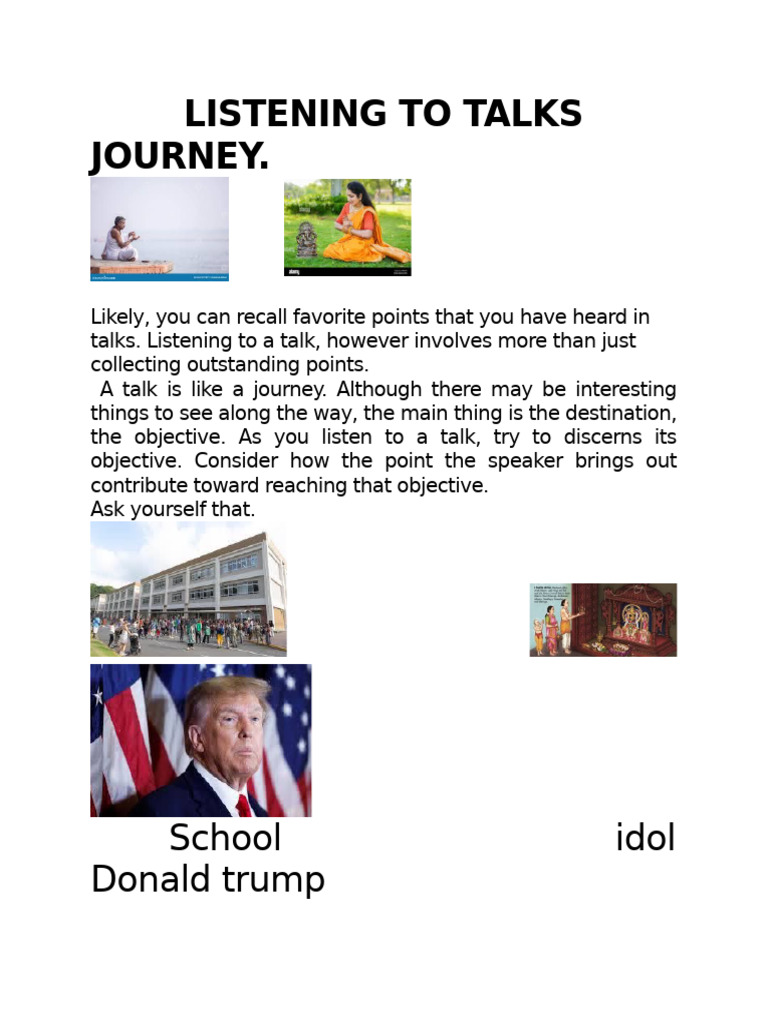 Listening To Talks | PDF