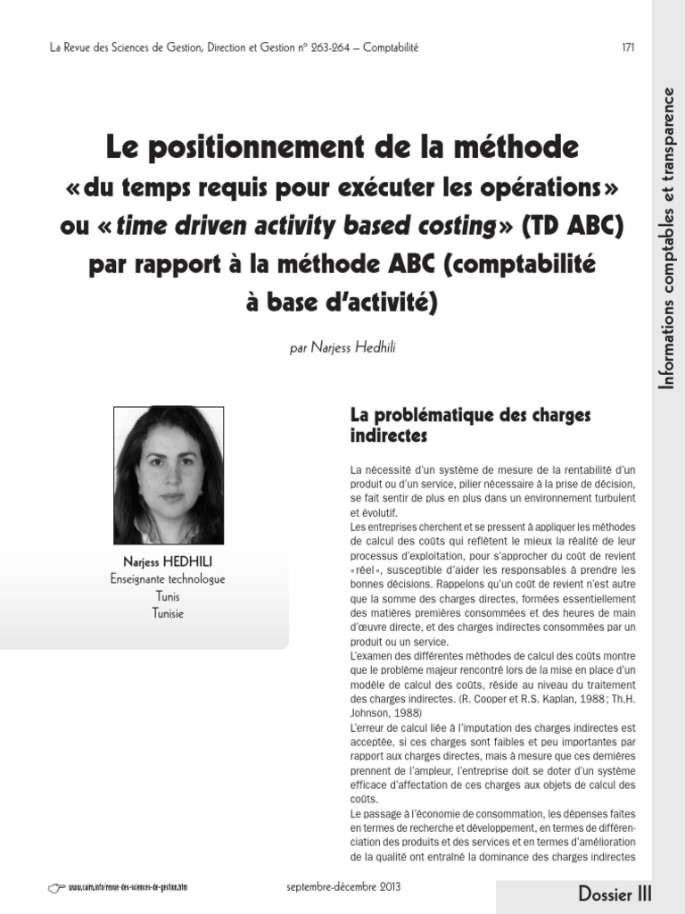 TD ABC vs ABC : Comparaison des Méthodes | PDF | Business | Économie d ...