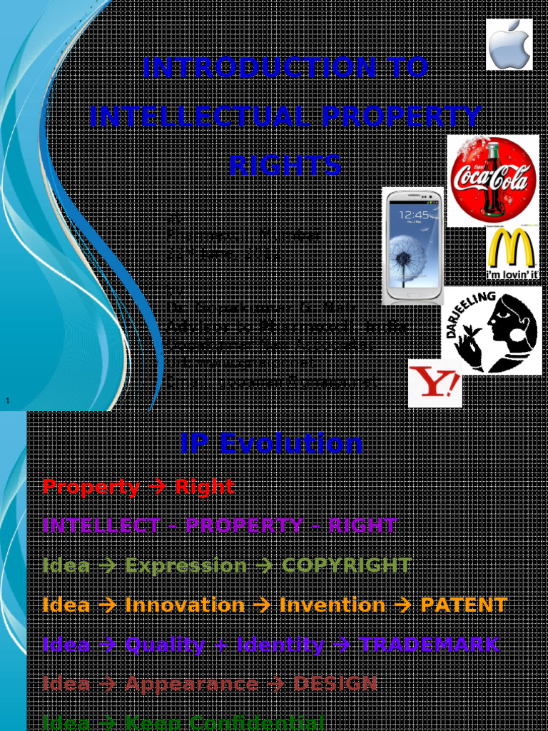 Introduction to Ipr | PDF | Prior Art | Intellectual Property
