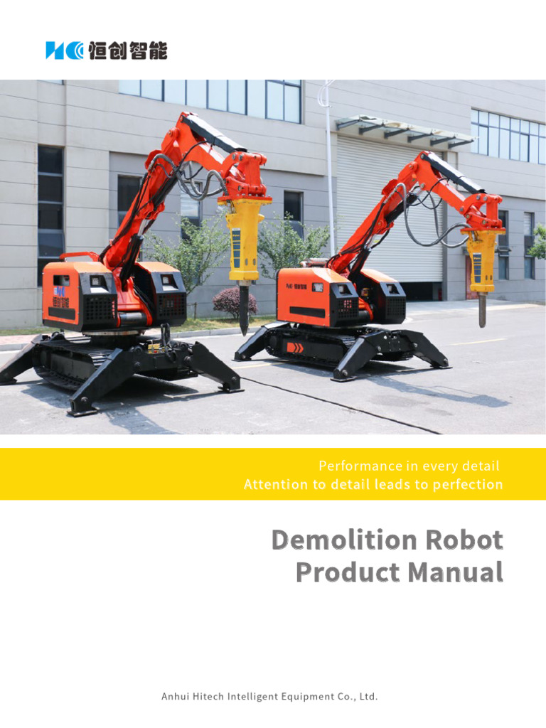 Demolition Robots Product Manual (1) | PDF | Demolition | Foundry