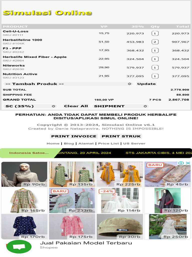 Simul - Online Selamat Pagi | PDF