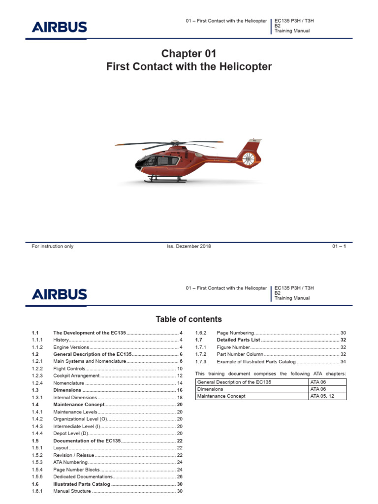 EC135 P3H&T3H B2 R04EN - 01-FirstContactWithTheHC | PDF | Helicopter ...
