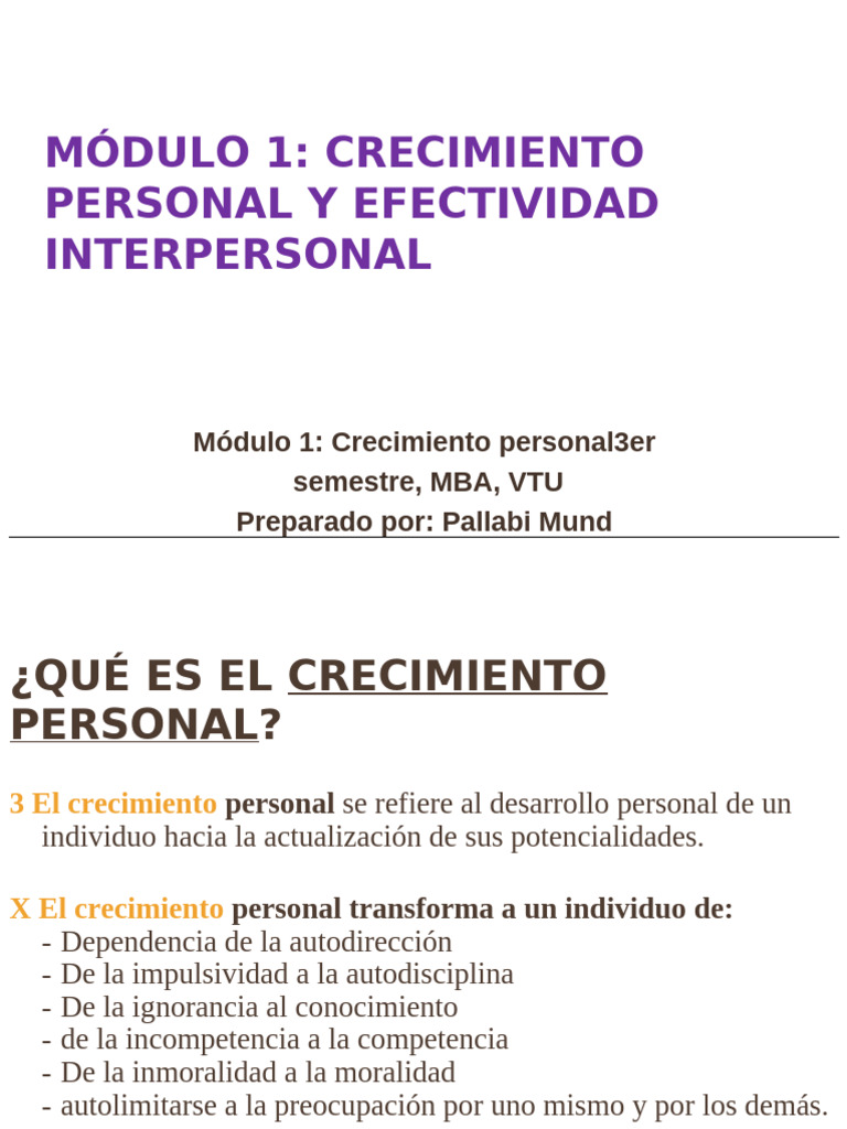 Crecimiento personal | PDF | Desarrollo personal | Autoestima