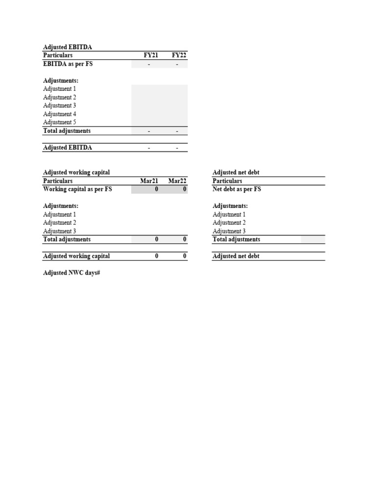 Adjustment 1 Adjustment 2 Adjustment 3 Adjustment 4 Adjustment 5 | PDF