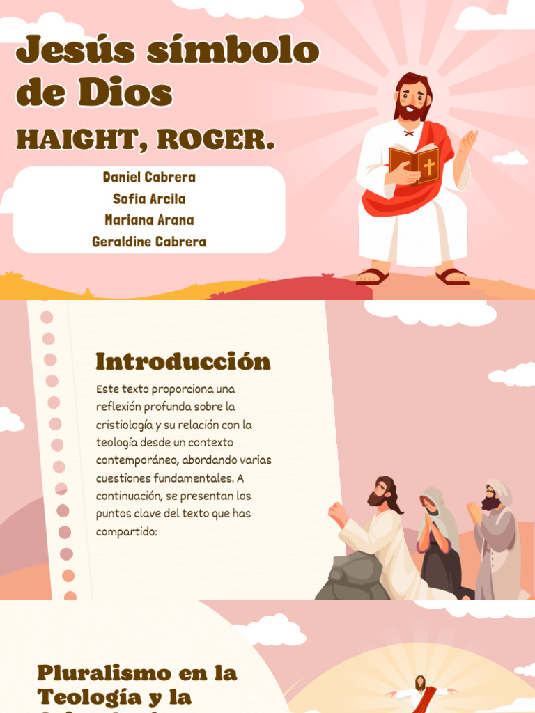 Presentación Jesús Símbolo de Dios | PDF | Teología | Cristología