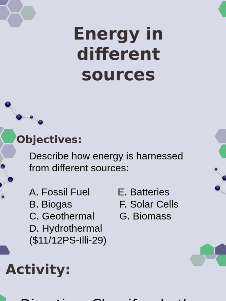 Energy Sources: Renewable vs. Nonrenewable | PDF | Renewable Energy ...