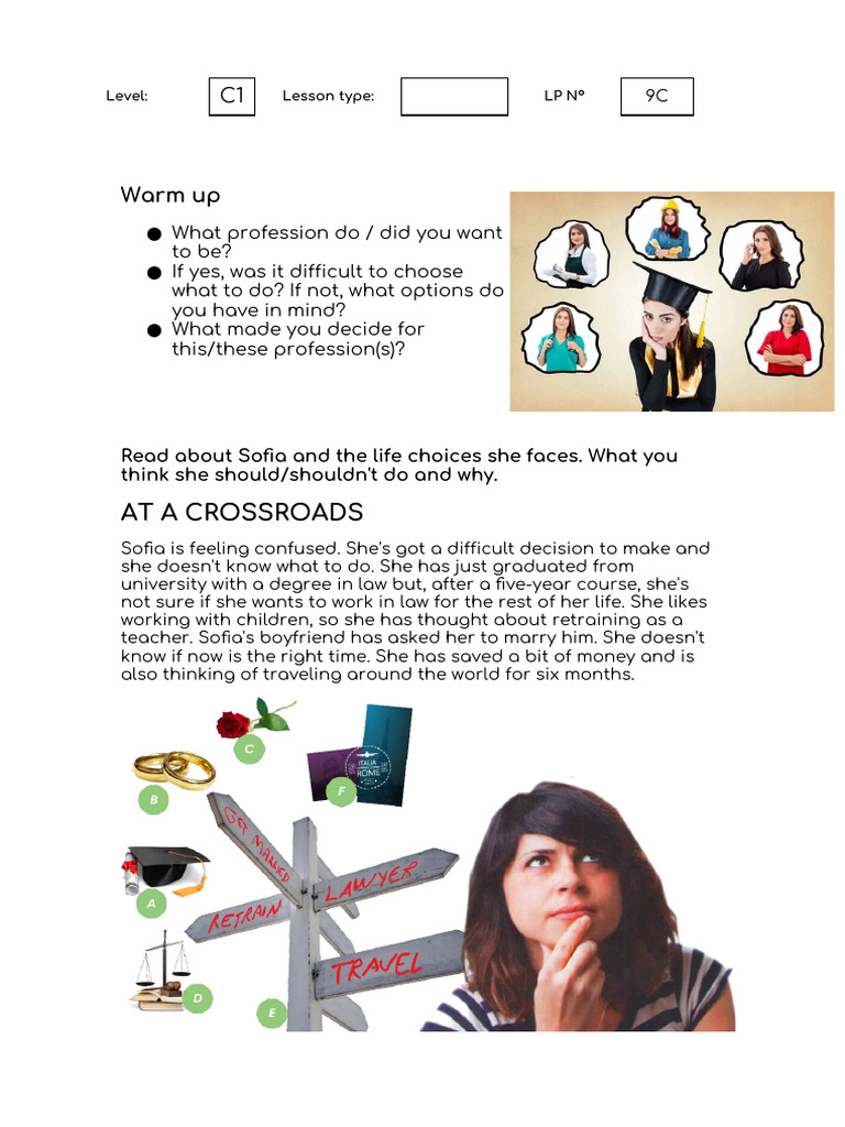 GE.C1.9C.conditionals and Future Time Clauses. Choices | PDF | Fear