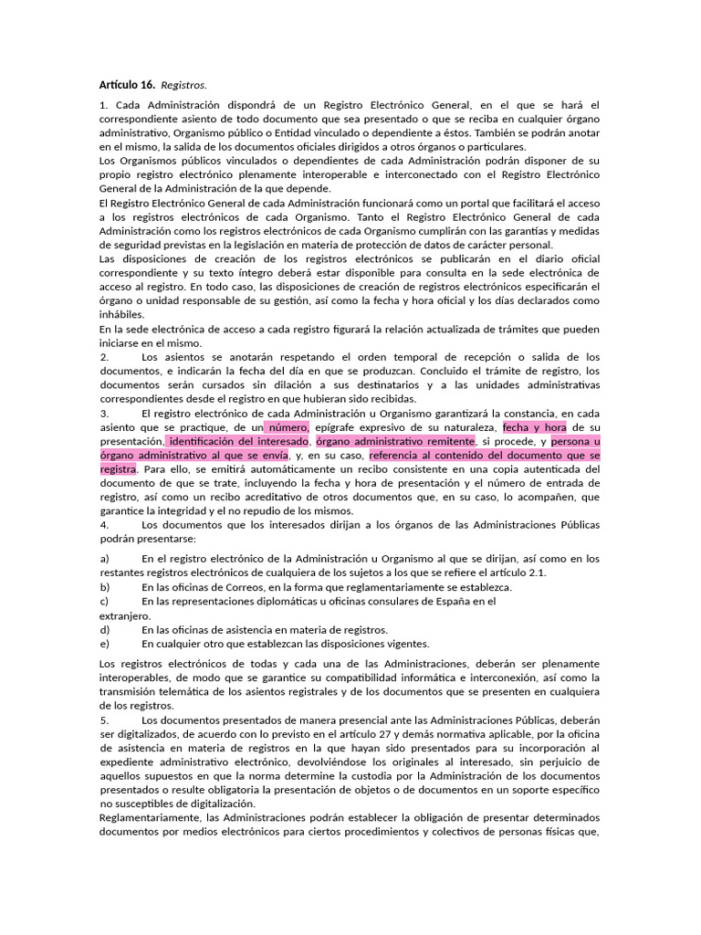 Artículo 16 | PDF