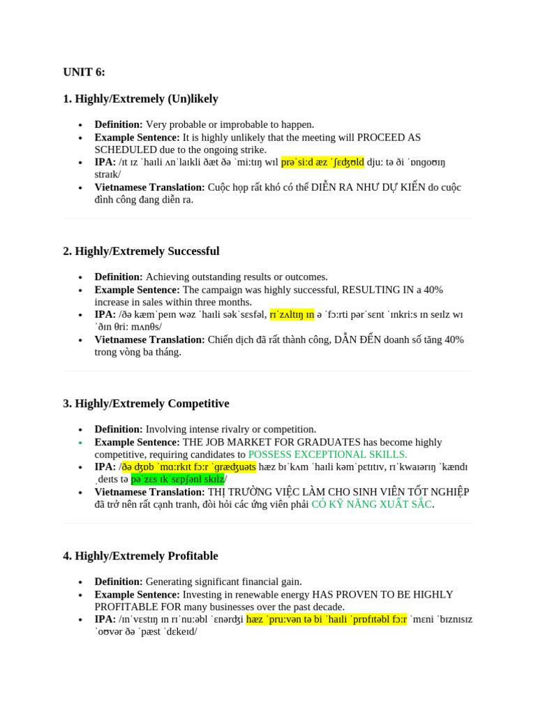 UNIT 6 - Intensifying adverbs | PDF
