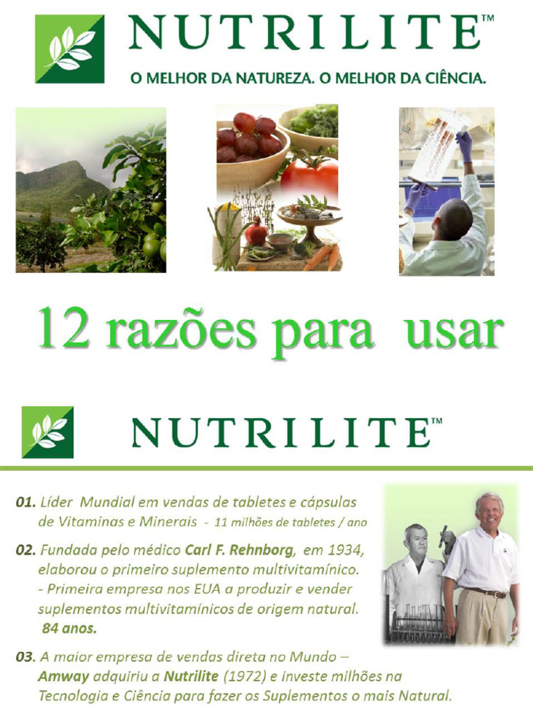 12 Razões Nutrilite - Banner | PDF