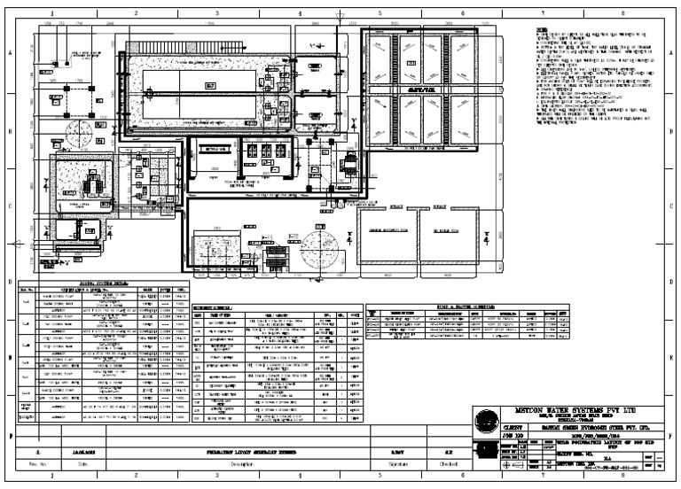 Foundation Layout For 100kld Etp, Rev.1, Sheet-1 | PDF